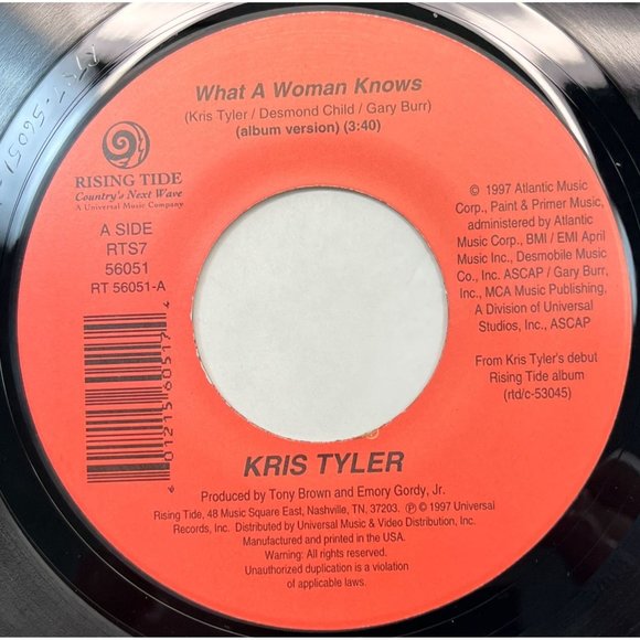 Media | Kris Tyler What A Woman Knows A Thousand Tears Ago 45 Country ...